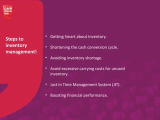 Inventory management of cafe coffee day chain | PPT
