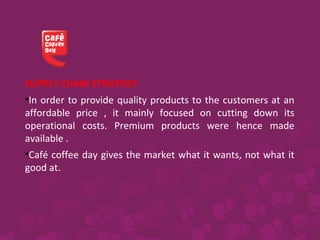 Miniproject on strategic fit of cafe coffee day | PPT