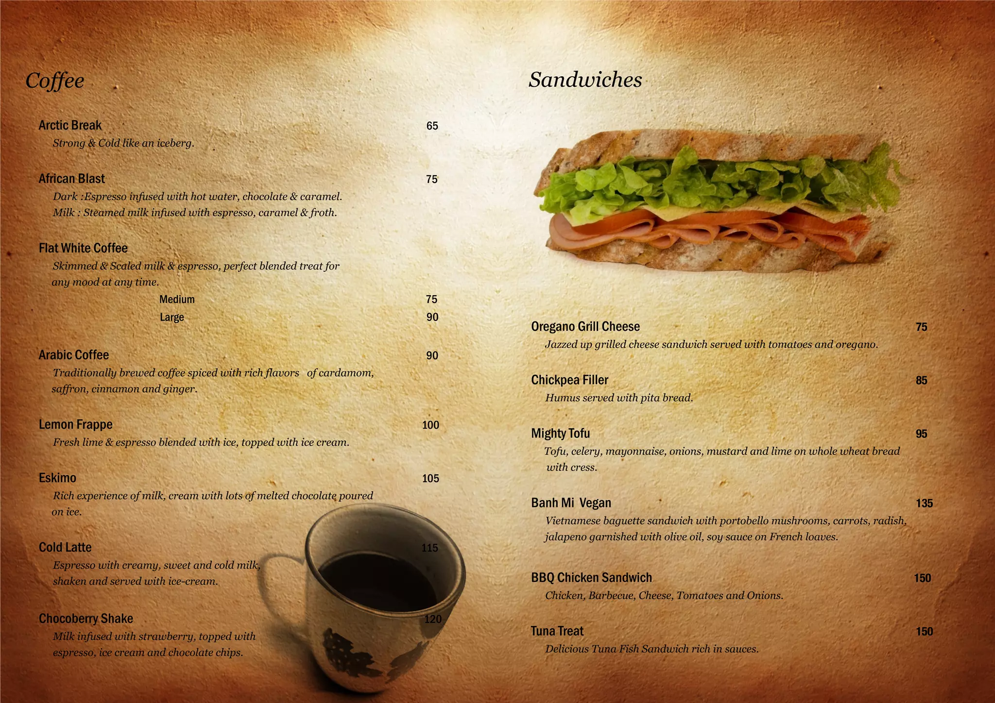 Cafe H W Menu | PDF
