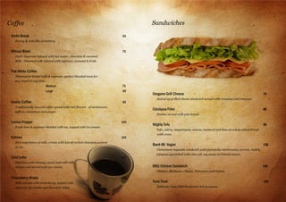 Cafe H W Menu | PDF