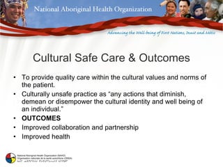 Cafe Scientifique: Cultural Competency and Safety | PPT