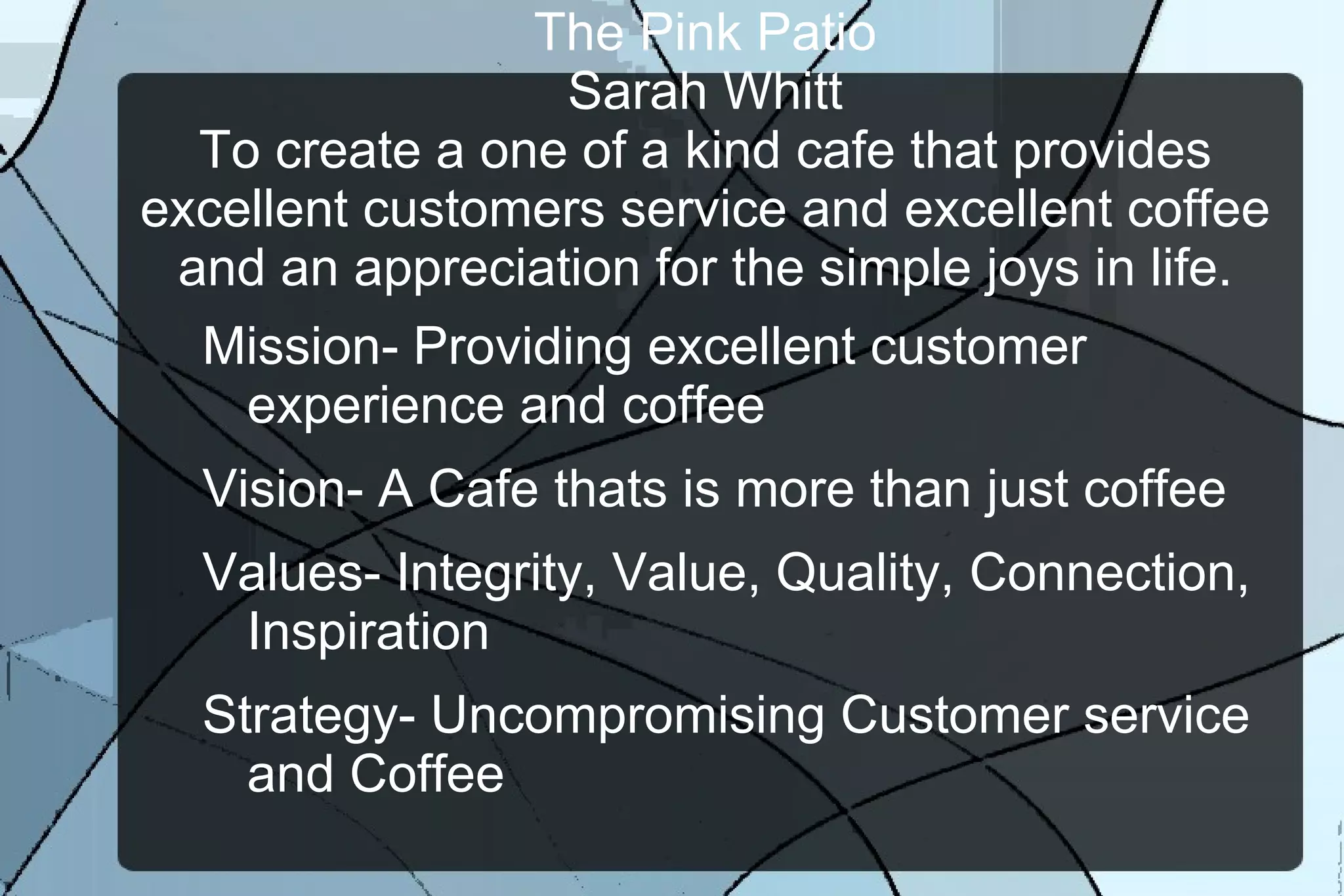 Cafe slide show | PPT