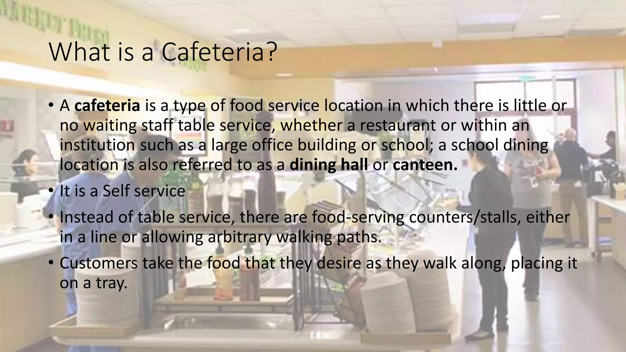 Cafeteria | PPTX