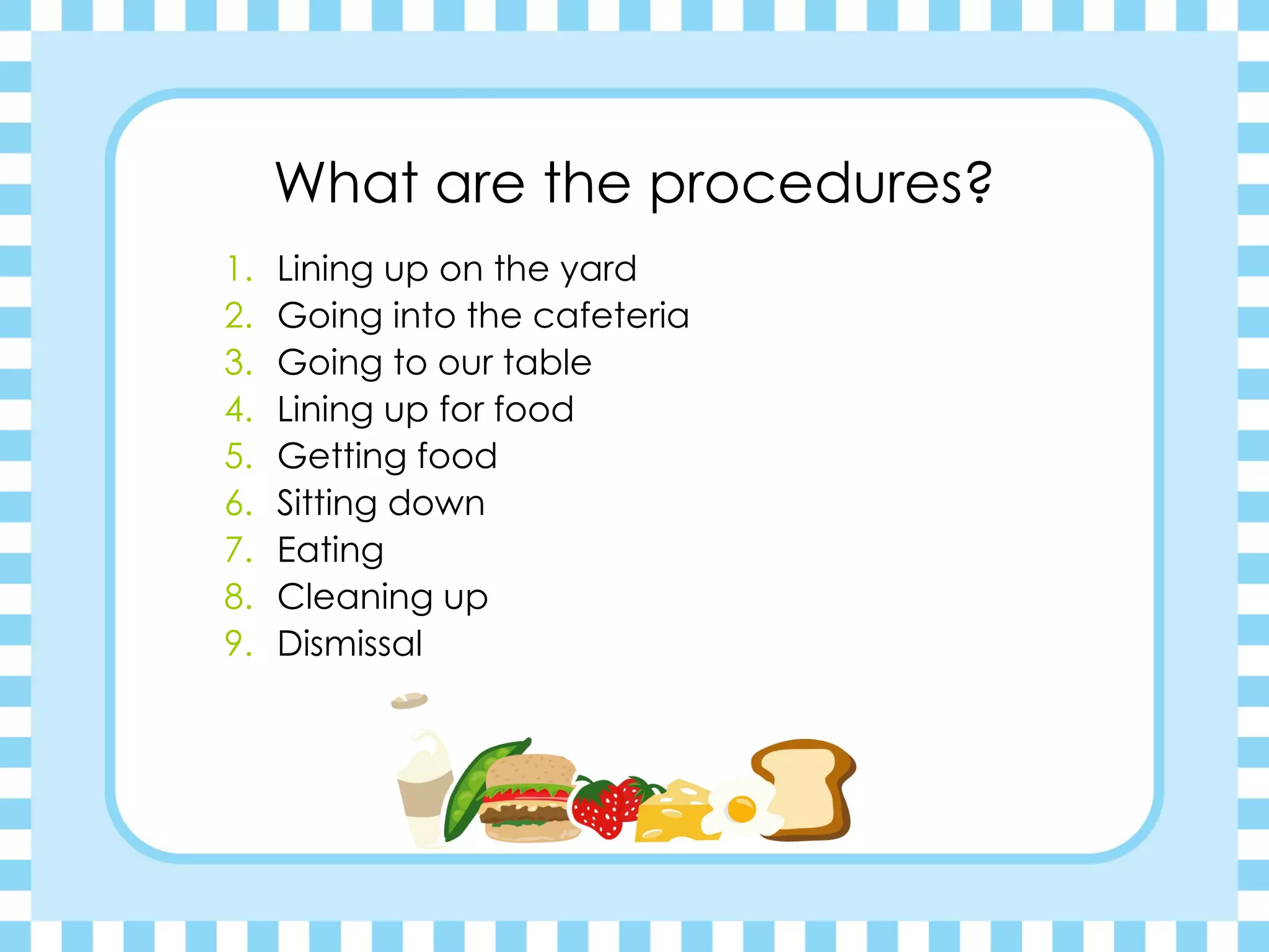 Cafeteria Procedures | PPT