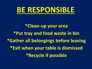 Cafeteria expectations | PPT