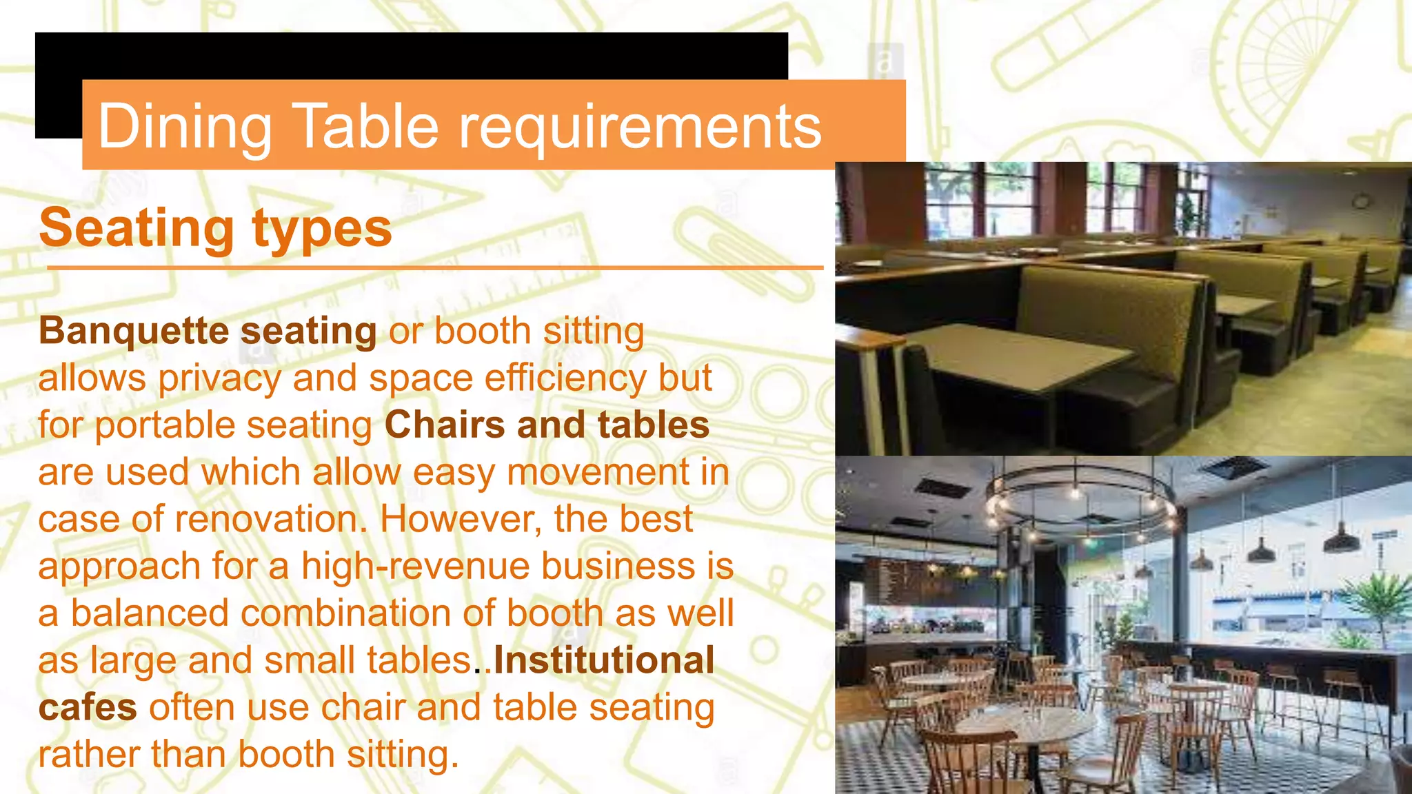 Cafeteria design Literature Review | PPTX