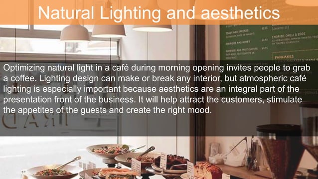 Cafeteria design Literature Review | PPTX