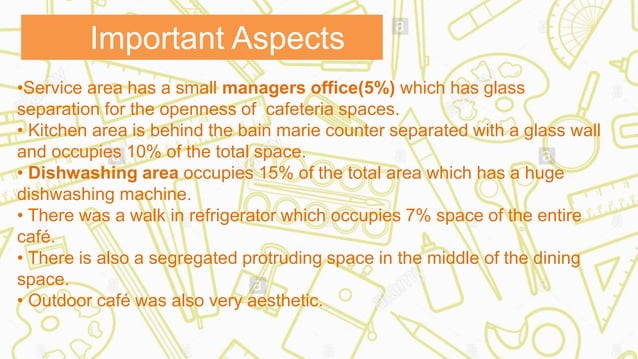 Cafeteria design Literature Review | PPTX
