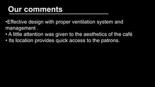 Cafeteria design Literature Review | PPTX