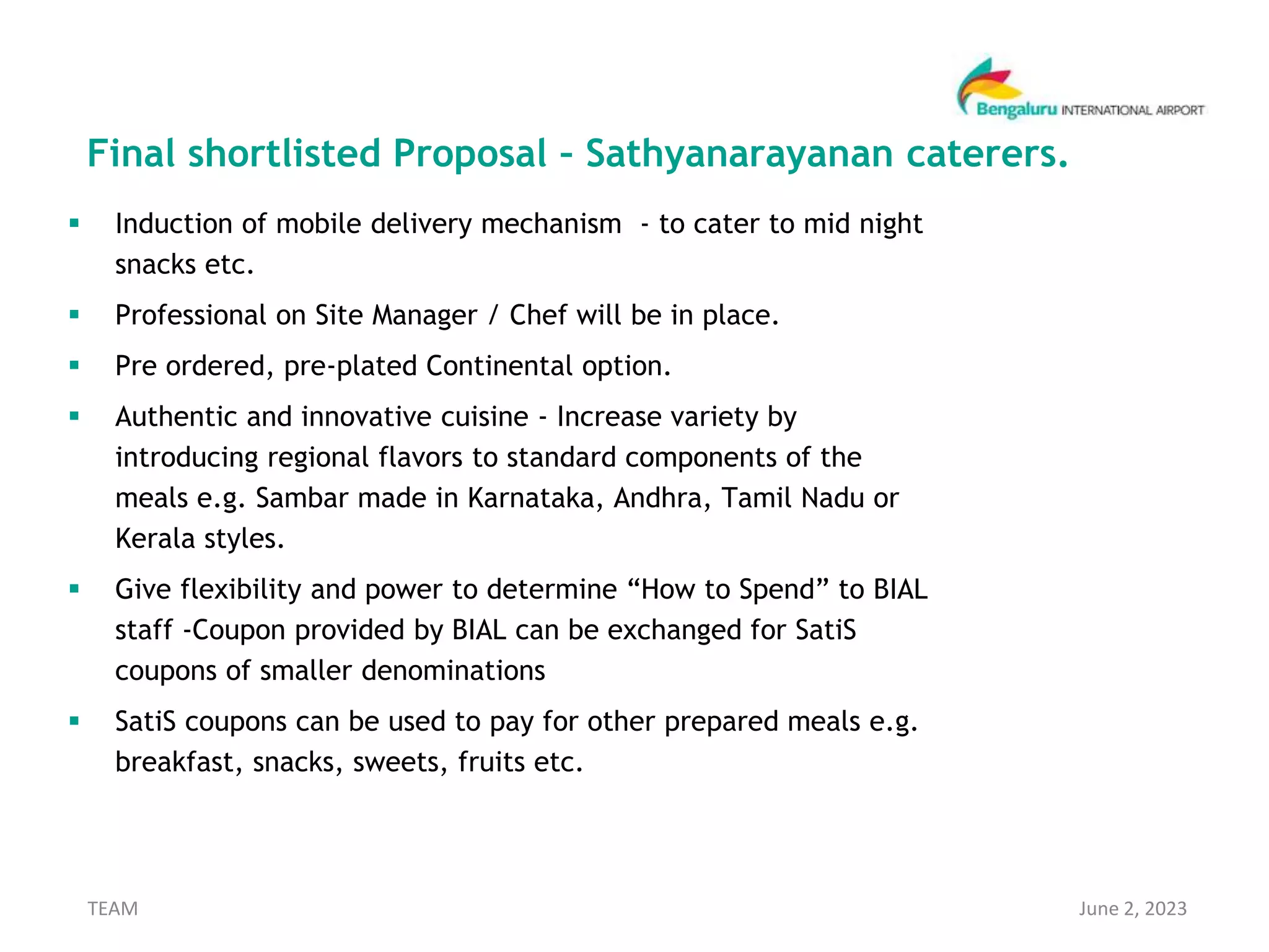 Cafeteria Proposal for new vendor.ppt