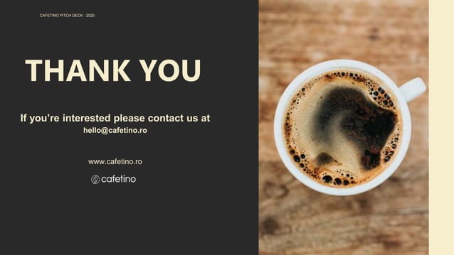 Cafetino Pitch Deck 2020 | PPTX
