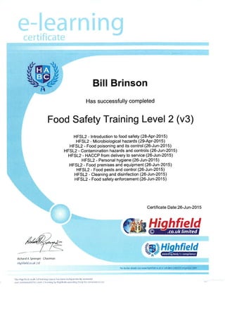 Food Safety Training Level 2[v3] | PDF