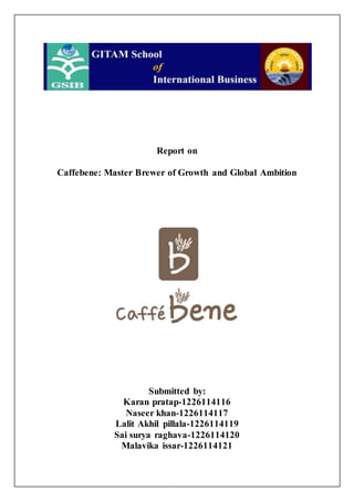 Caffebean case study report | DOCX