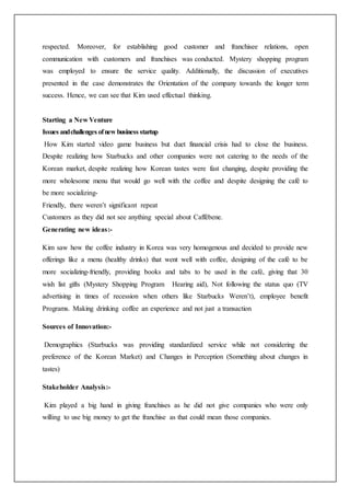 Caffebean case study report | DOCX