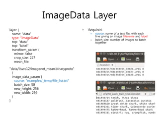 Caffe framework tutorial2 | PPT