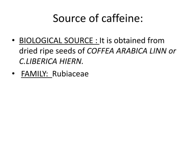 Caffeine | PPT