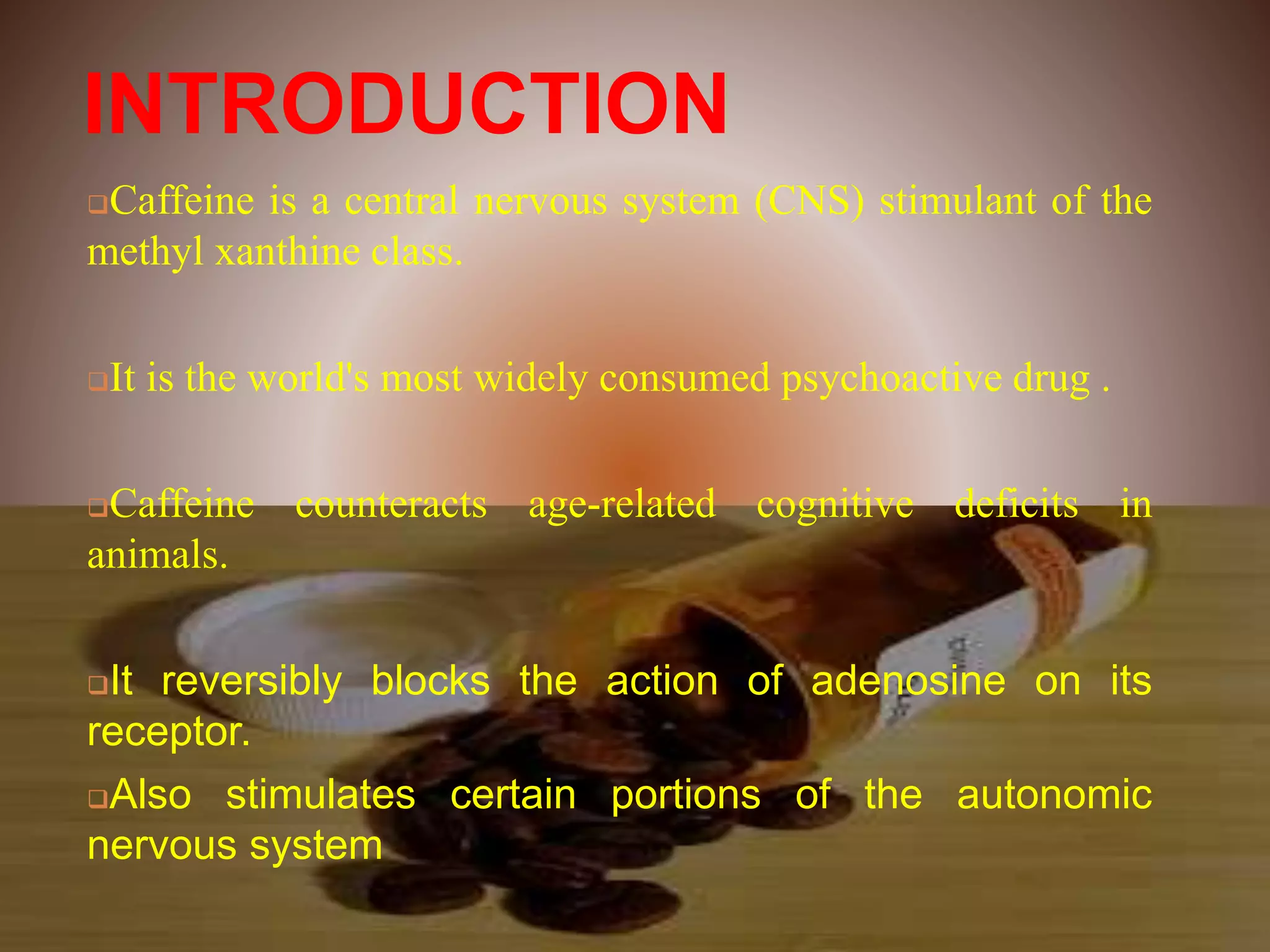 Caffeine & ITS effect on brain | PPTX