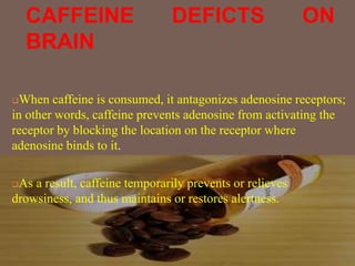 Caffeine & ITS effect on brain | PPTX