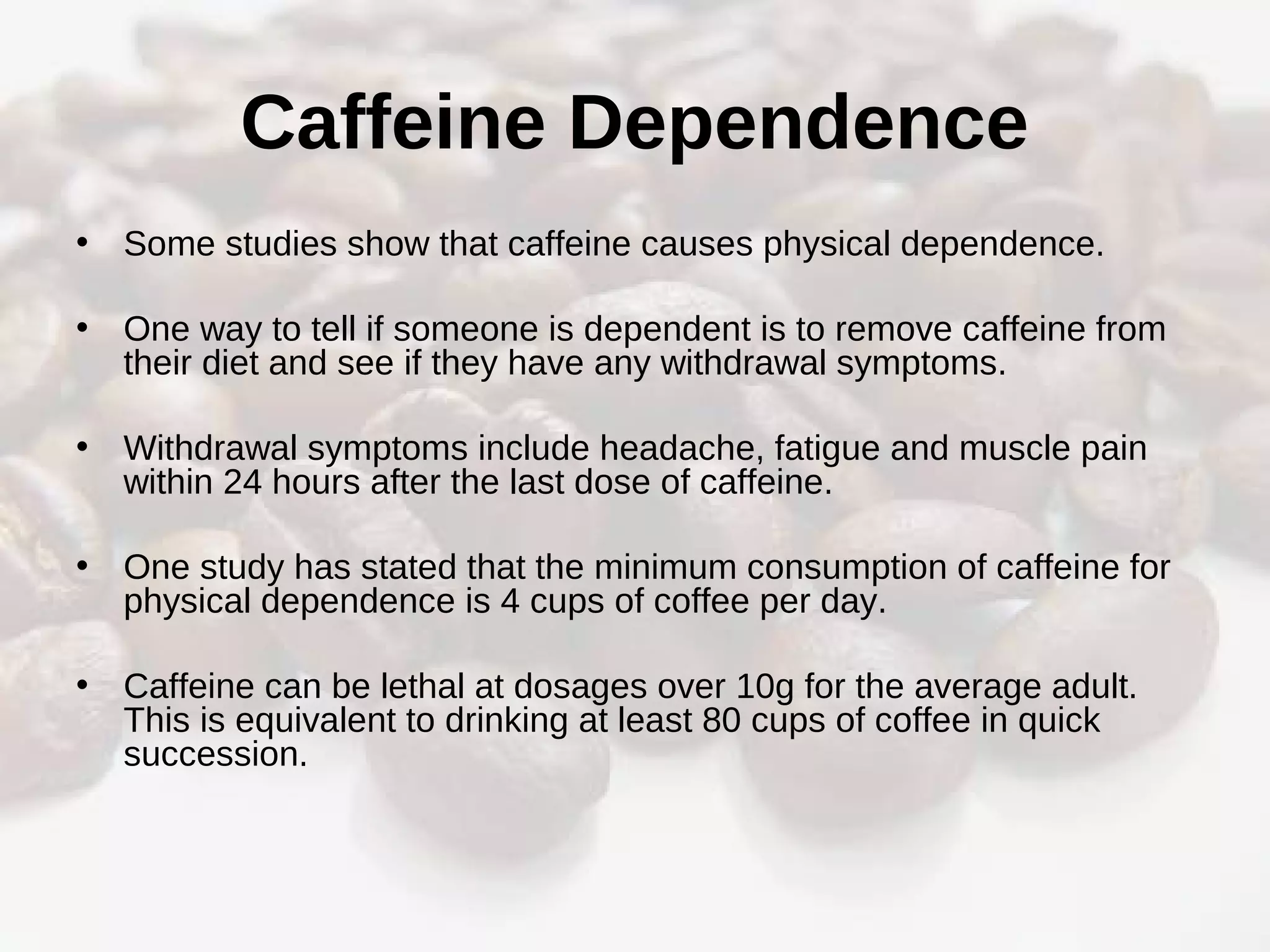 The Effects of Caffeine | PPT