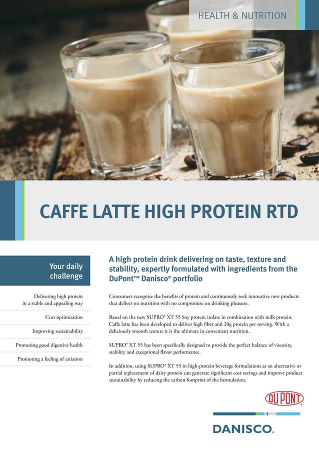 Caffe latte high protein ready-to-drink | PDF