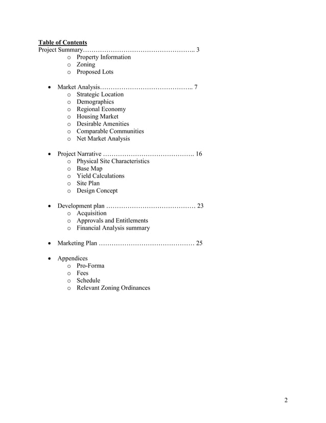Caffrey White Springs Farm Development Plan | PDF