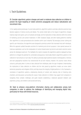 Prevention of Radicalization on Social Media and the Internet in this ...