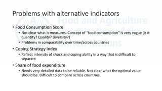 Measuring Food Insecurity in the Sustainable Development Goals | PPT