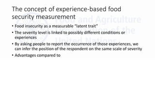 Measuring Food Insecurity in the Sustainable Development Goals | PPT