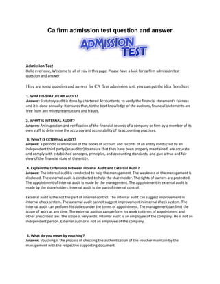 Ca firm admission test question and answer.pdf