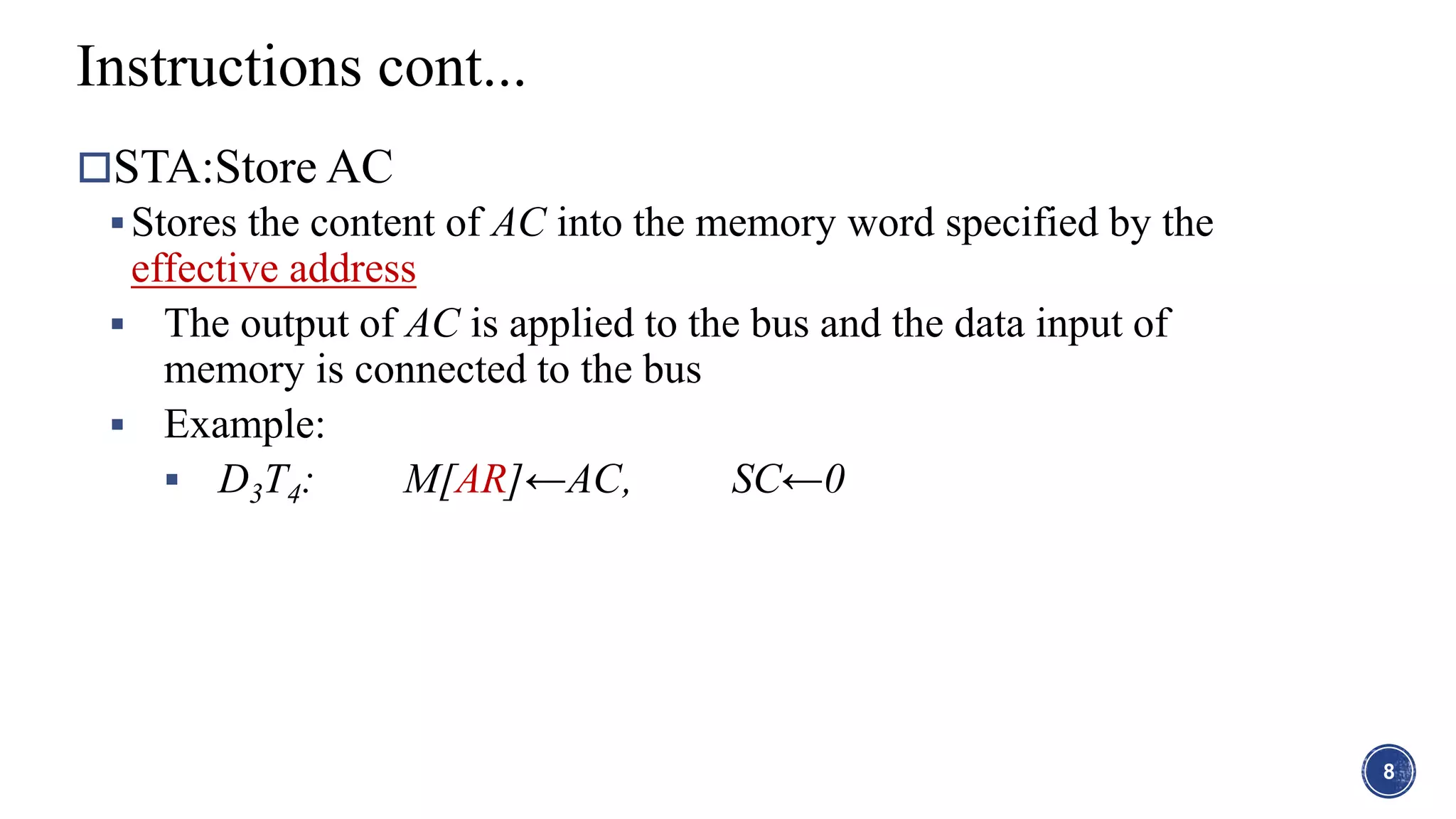 Memory Reference Instructions Pptx Programming Languages Computing