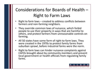 Local Board of Health & Factory Farms | PDF