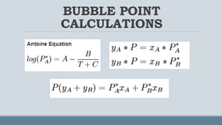 bubble point calculations (MATLAB) | PPTX