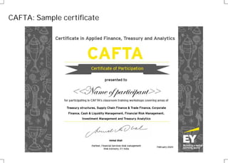 CAFTA Learning Series Brochure - May Batch | PDF | Business Accounting & Finance | Business