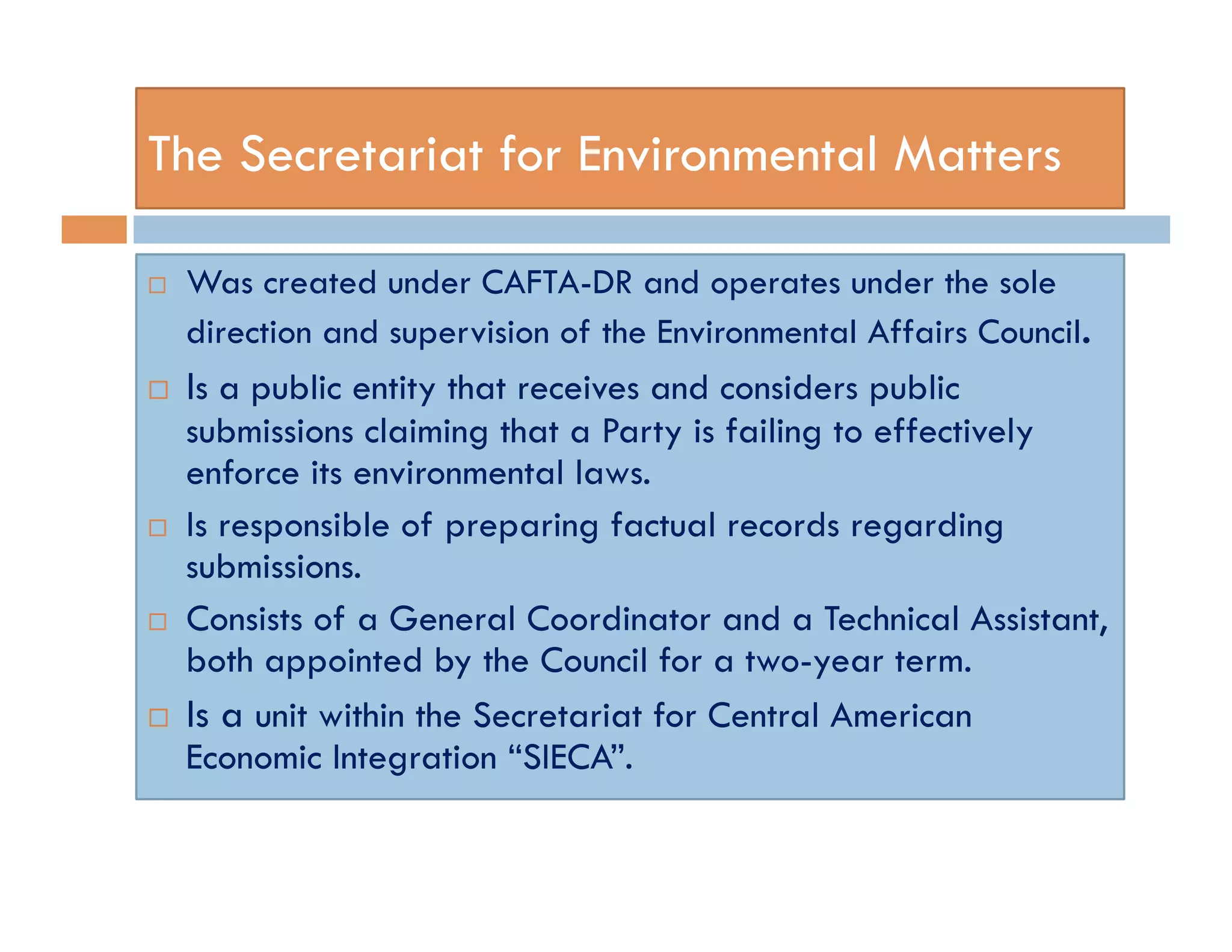 CAFTA-DR Presentation | PDF