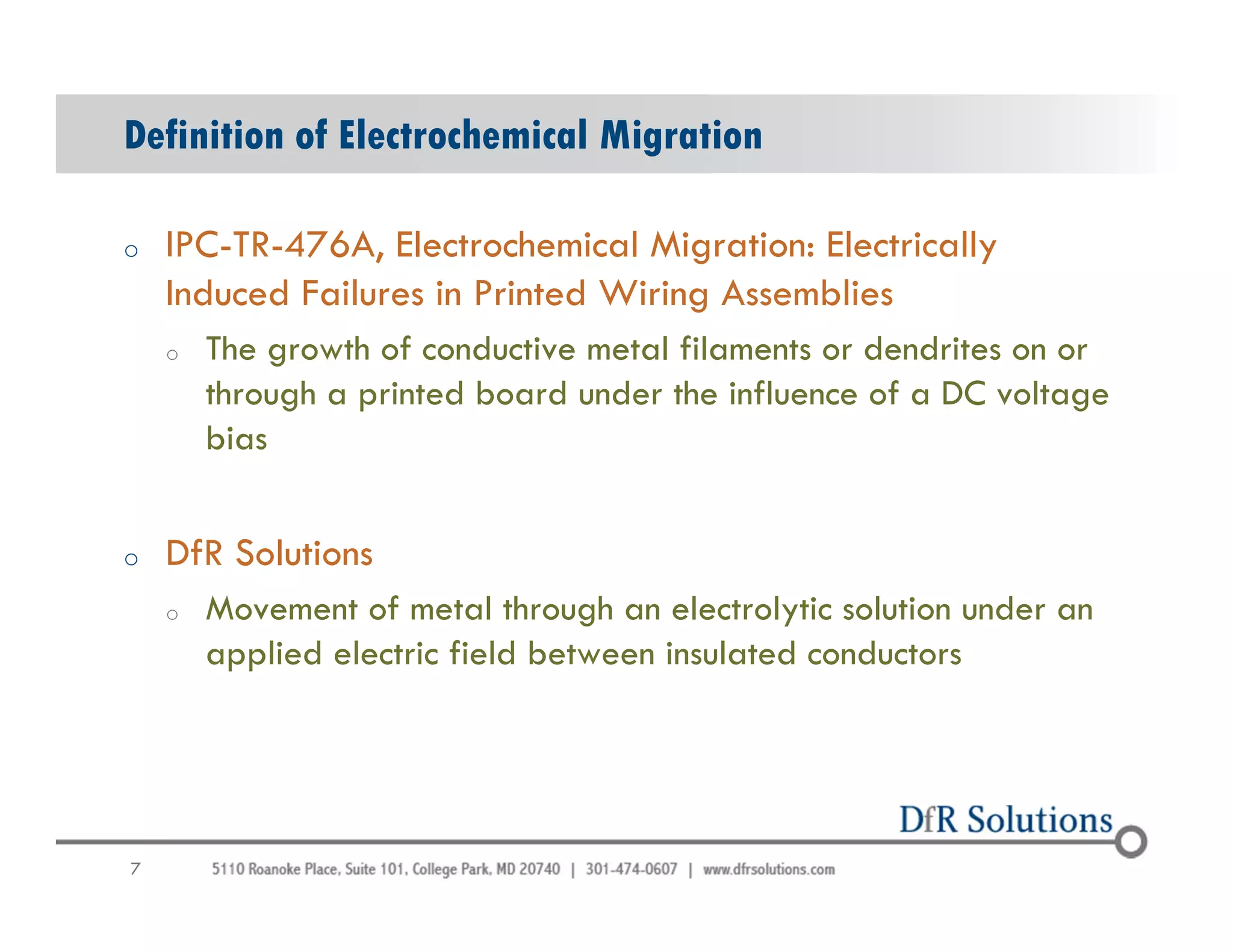 Conductive Anodic Filament (CAF) Formation in Printed Circuit Boards ...