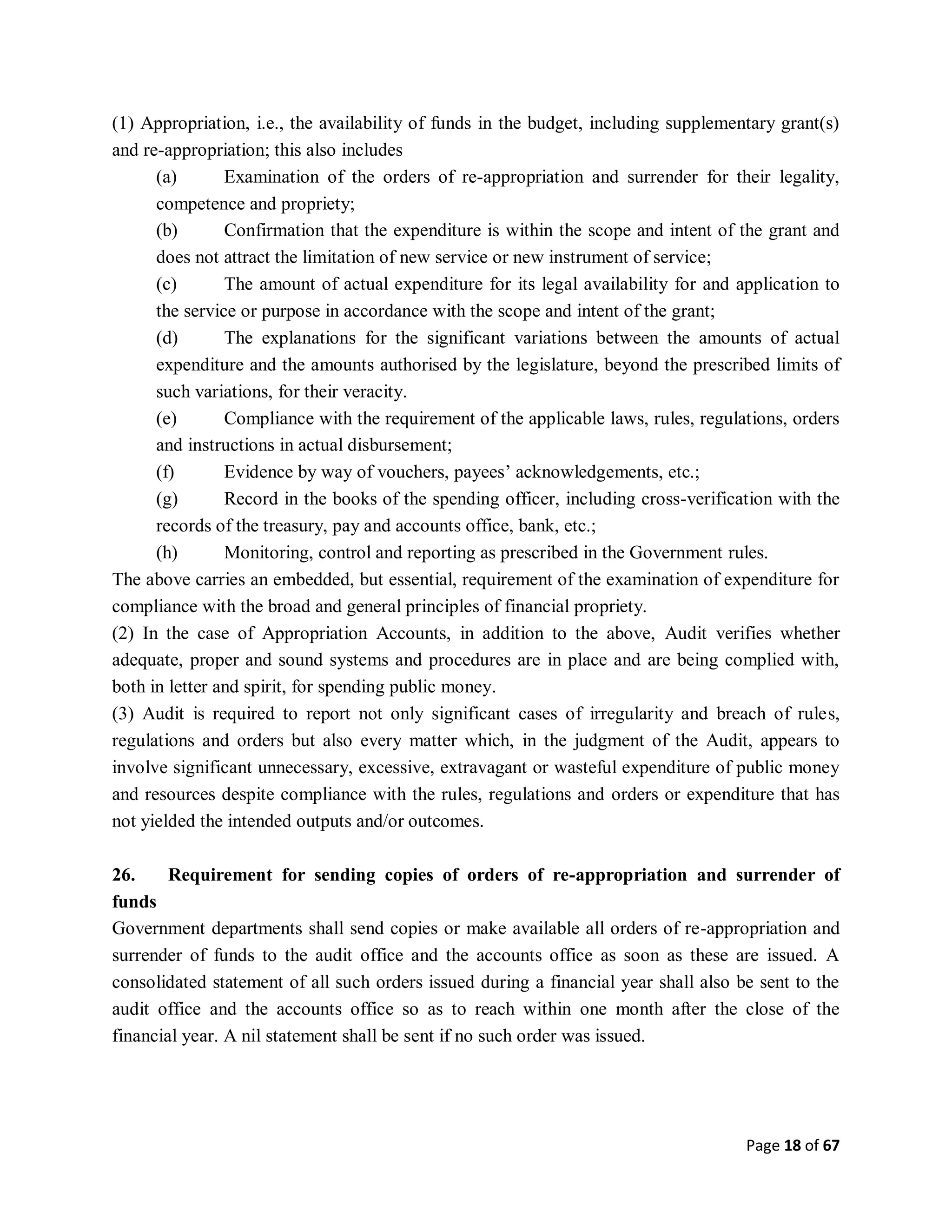 CAG REGULATIONS ON AUDIT AND ACCOUNTS | PDF