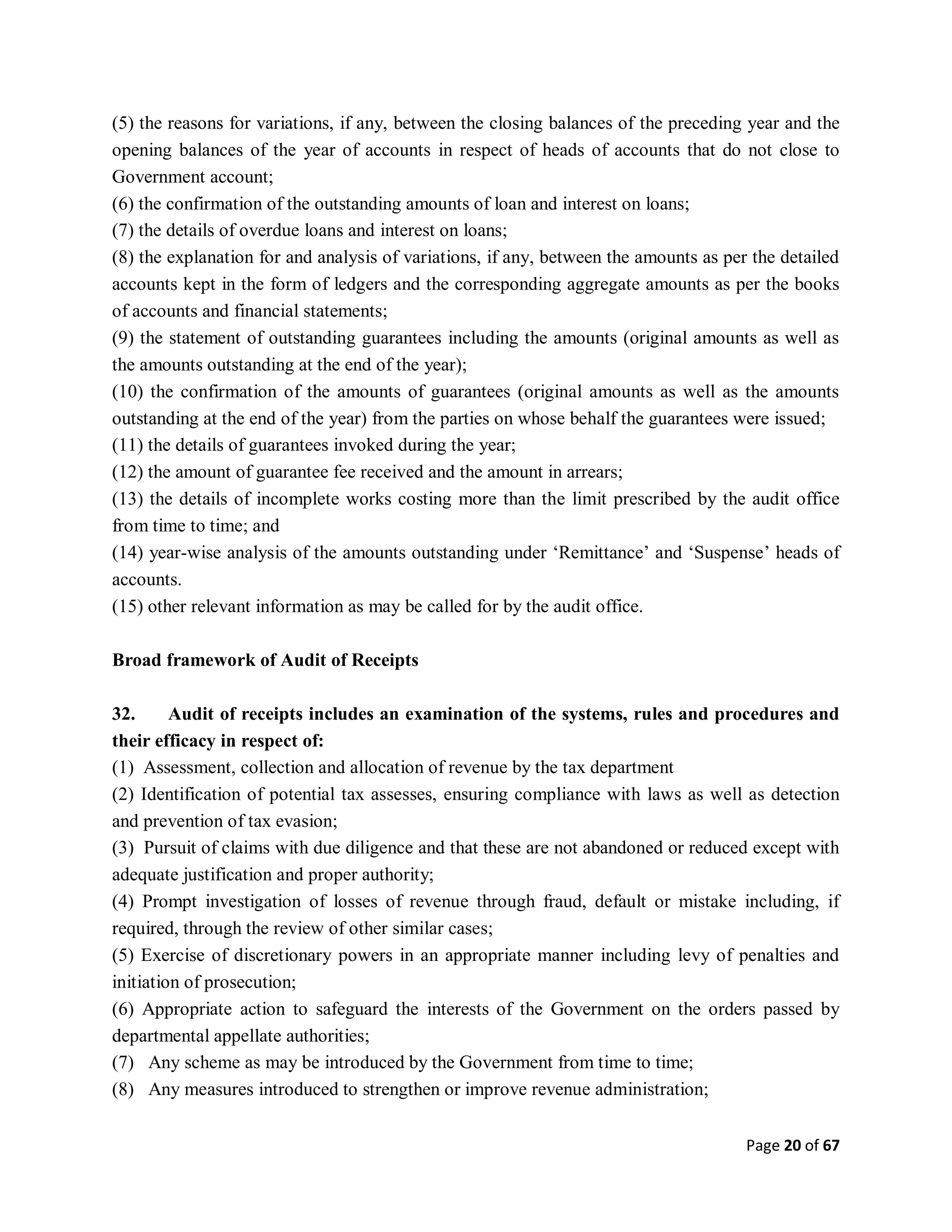 CAG REGULATIONS ON AUDIT AND ACCOUNTS | PDF