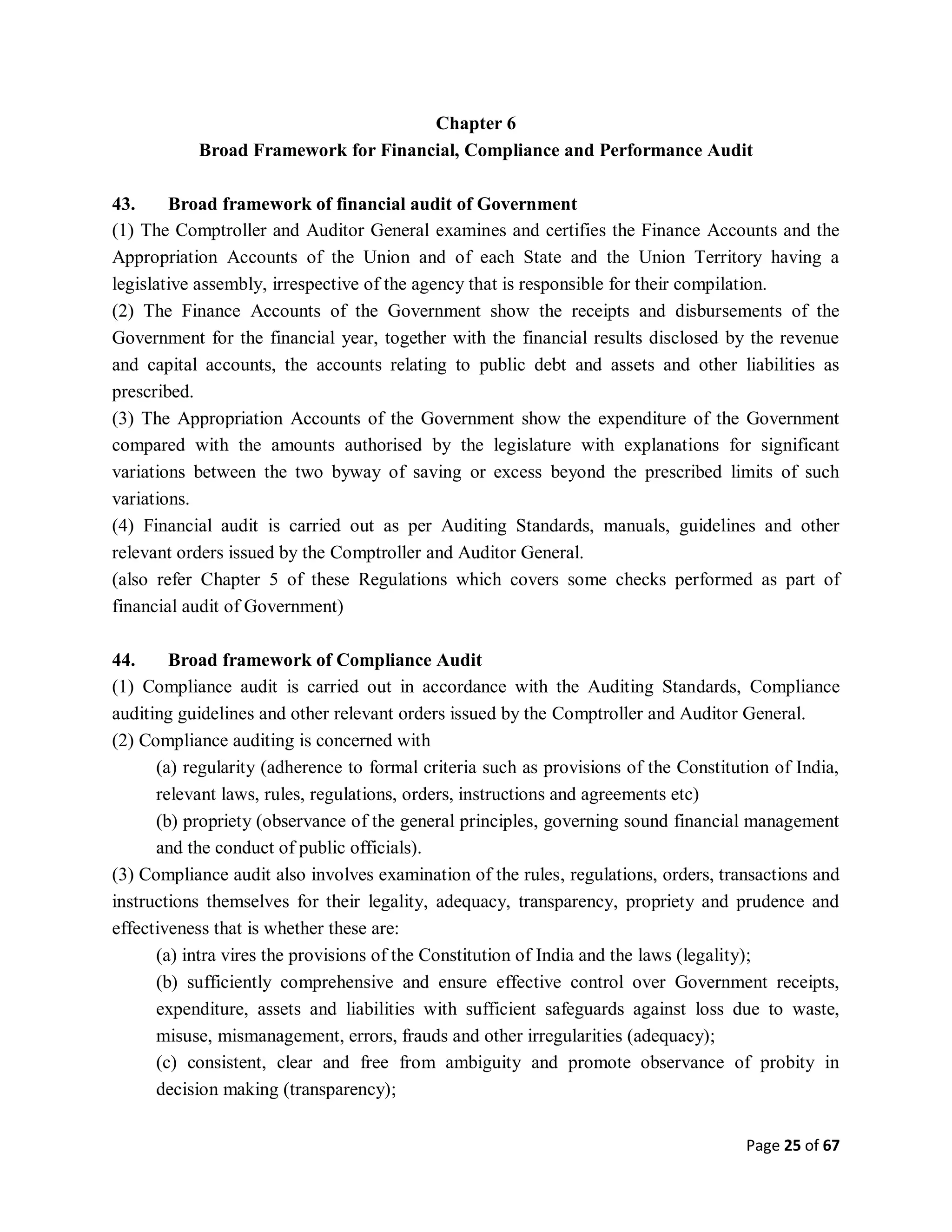 CAG REGULATIONS ON AUDIT AND ACCOUNTS | PDF