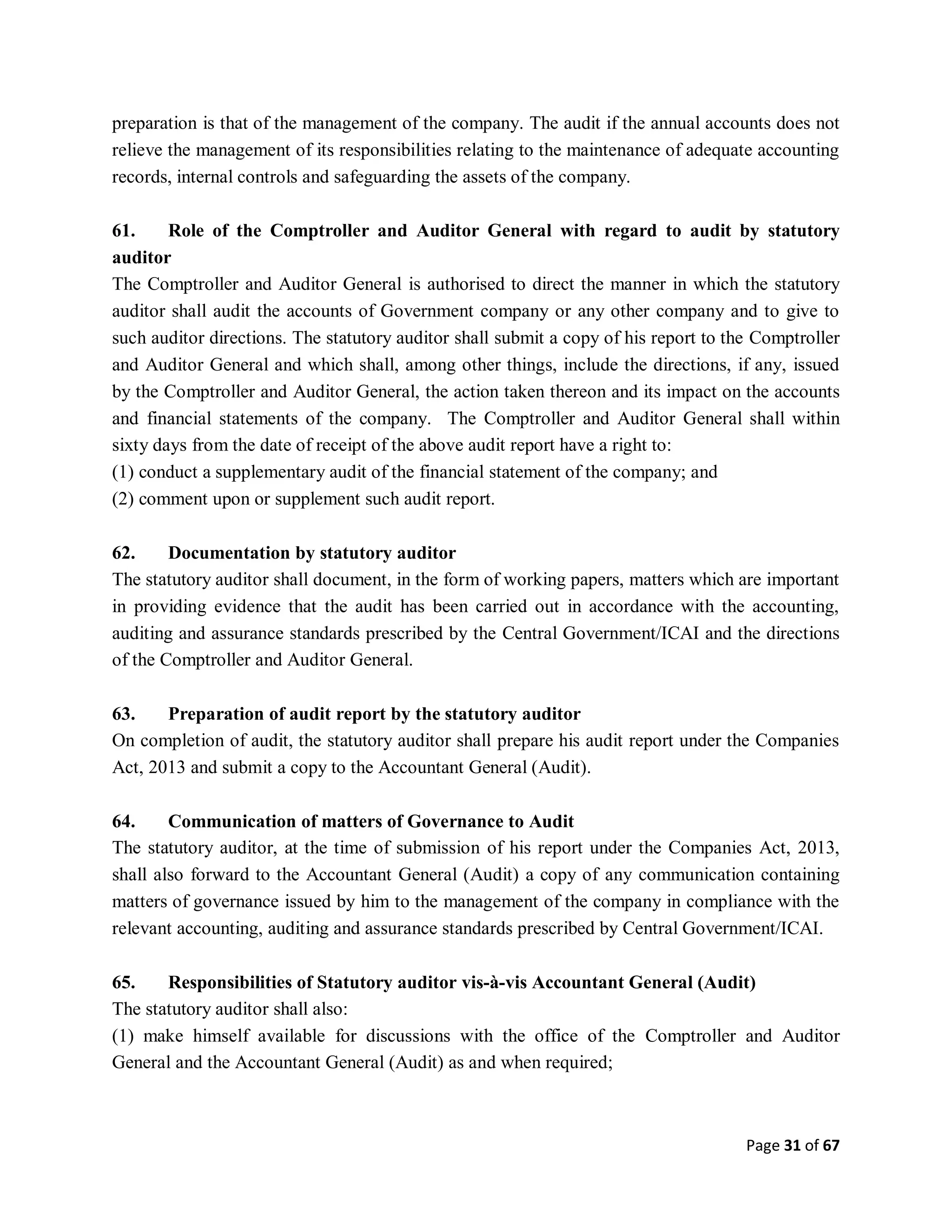 CAG REGULATIONS ON AUDIT AND ACCOUNTS | PDF