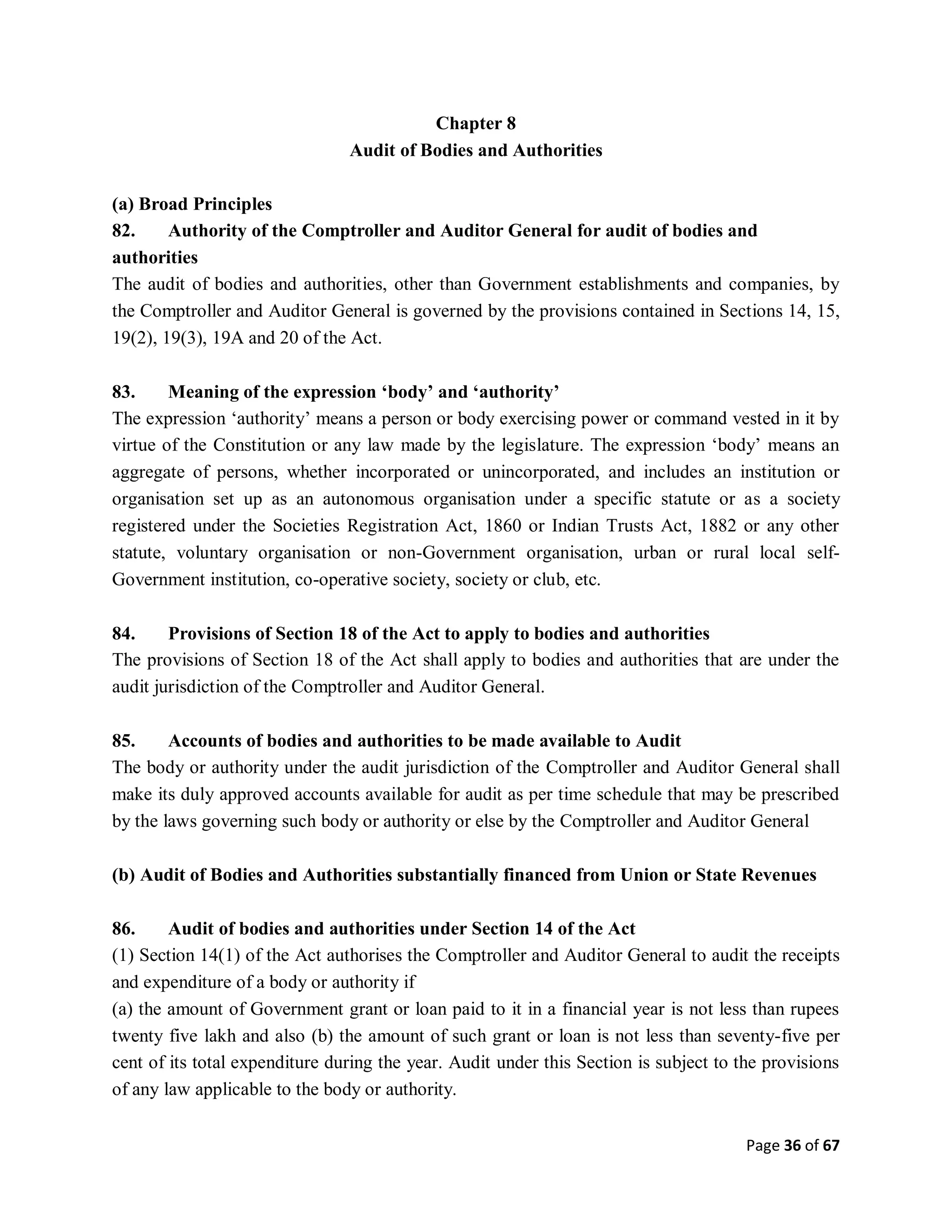 CAG REGULATIONS ON AUDIT AND ACCOUNTS | PDF