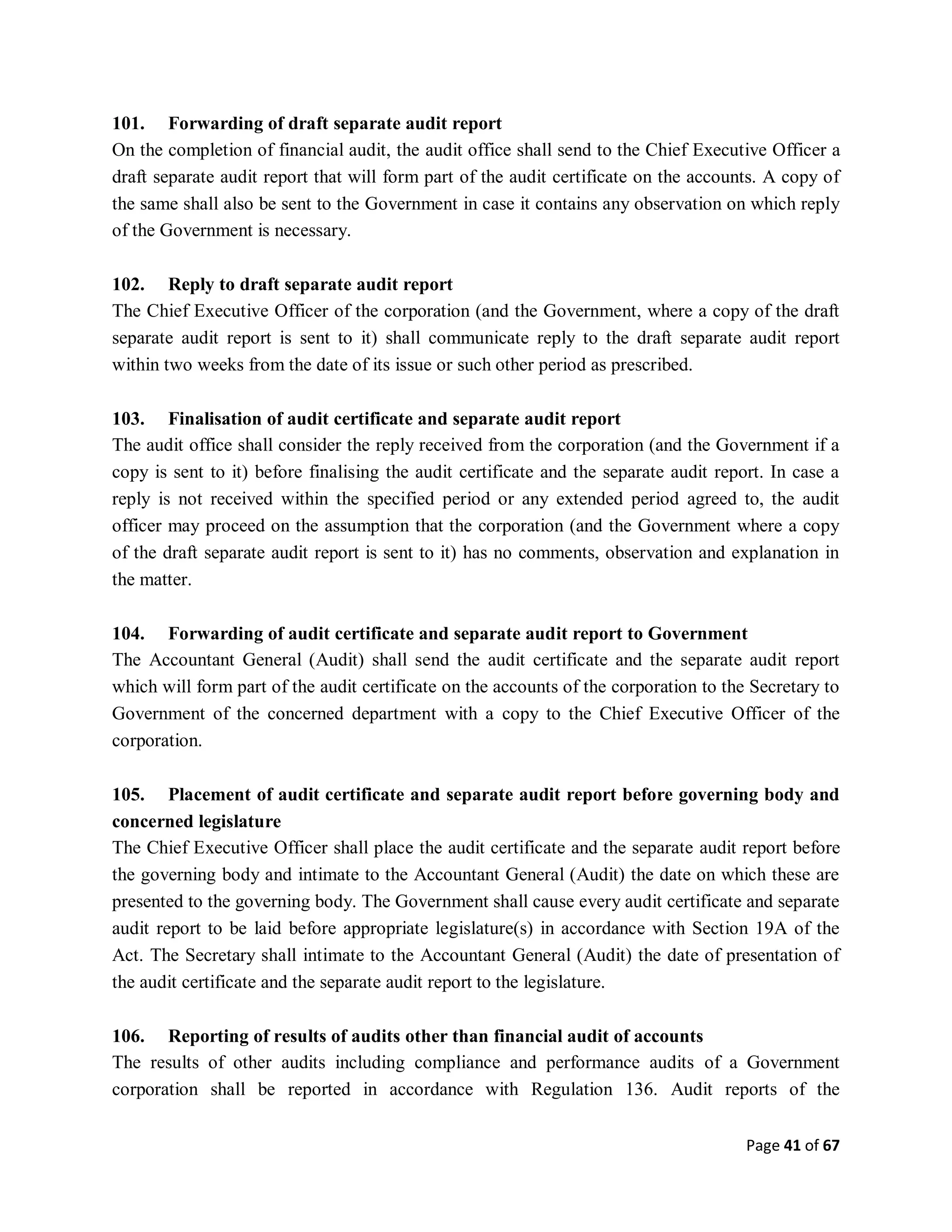 CAG REGULATIONS ON AUDIT AND ACCOUNTS | PDF
