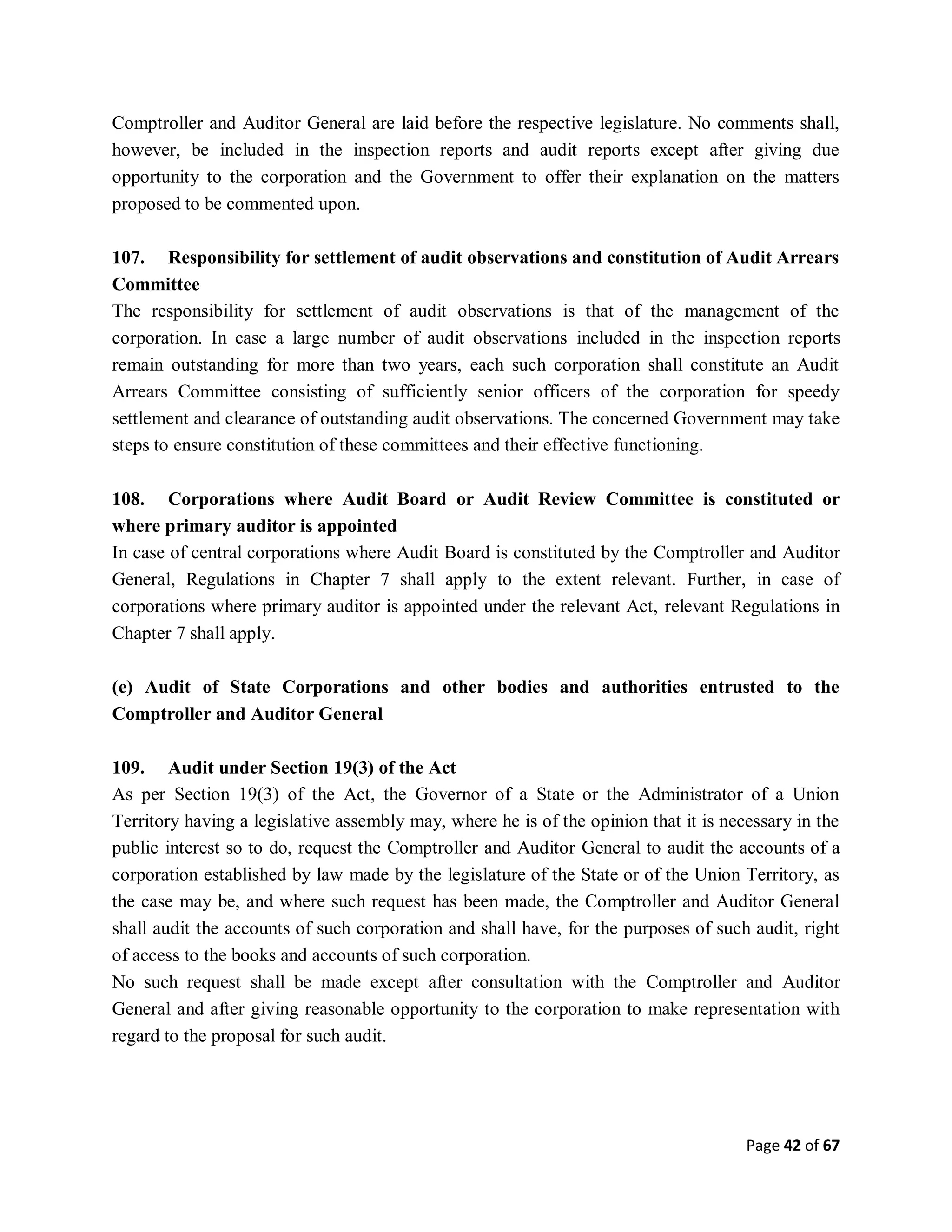 CAG REGULATIONS ON AUDIT AND ACCOUNTS | PDF