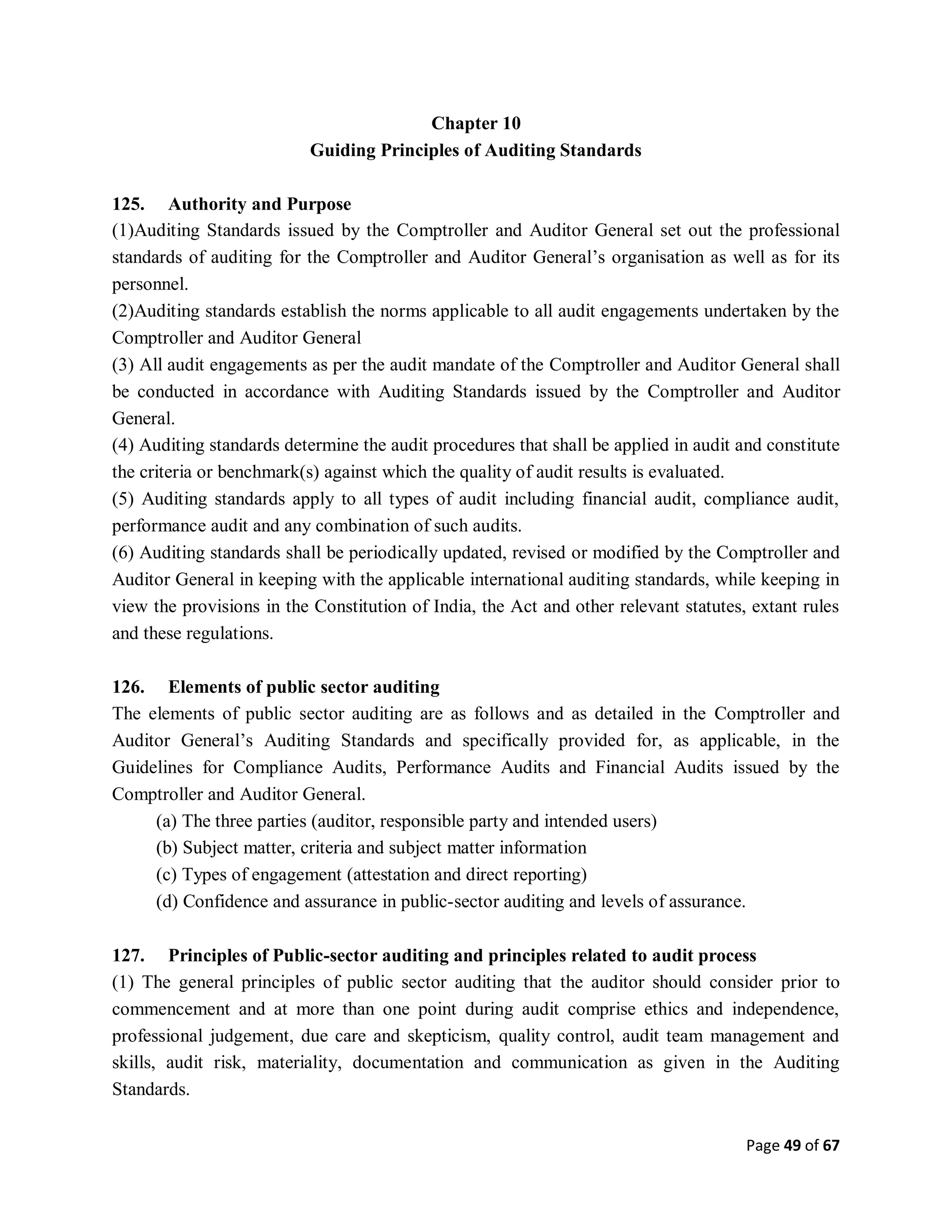 CAG REGULATIONS ON AUDIT AND ACCOUNTS | PDF