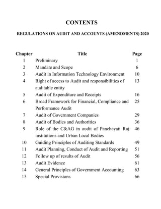 CAG REGULATIONS ON AUDIT AND ACCOUNTS | PDF