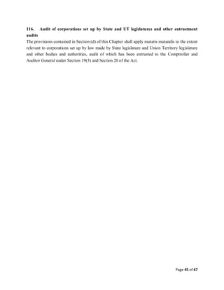 CAG REGULATIONS ON AUDIT AND ACCOUNTS | PDF