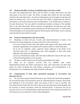 CAG REGULATIONS ON AUDIT AND ACCOUNTS | PDF