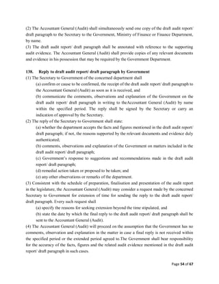 CAG REGULATIONS ON AUDIT AND ACCOUNTS | PDF