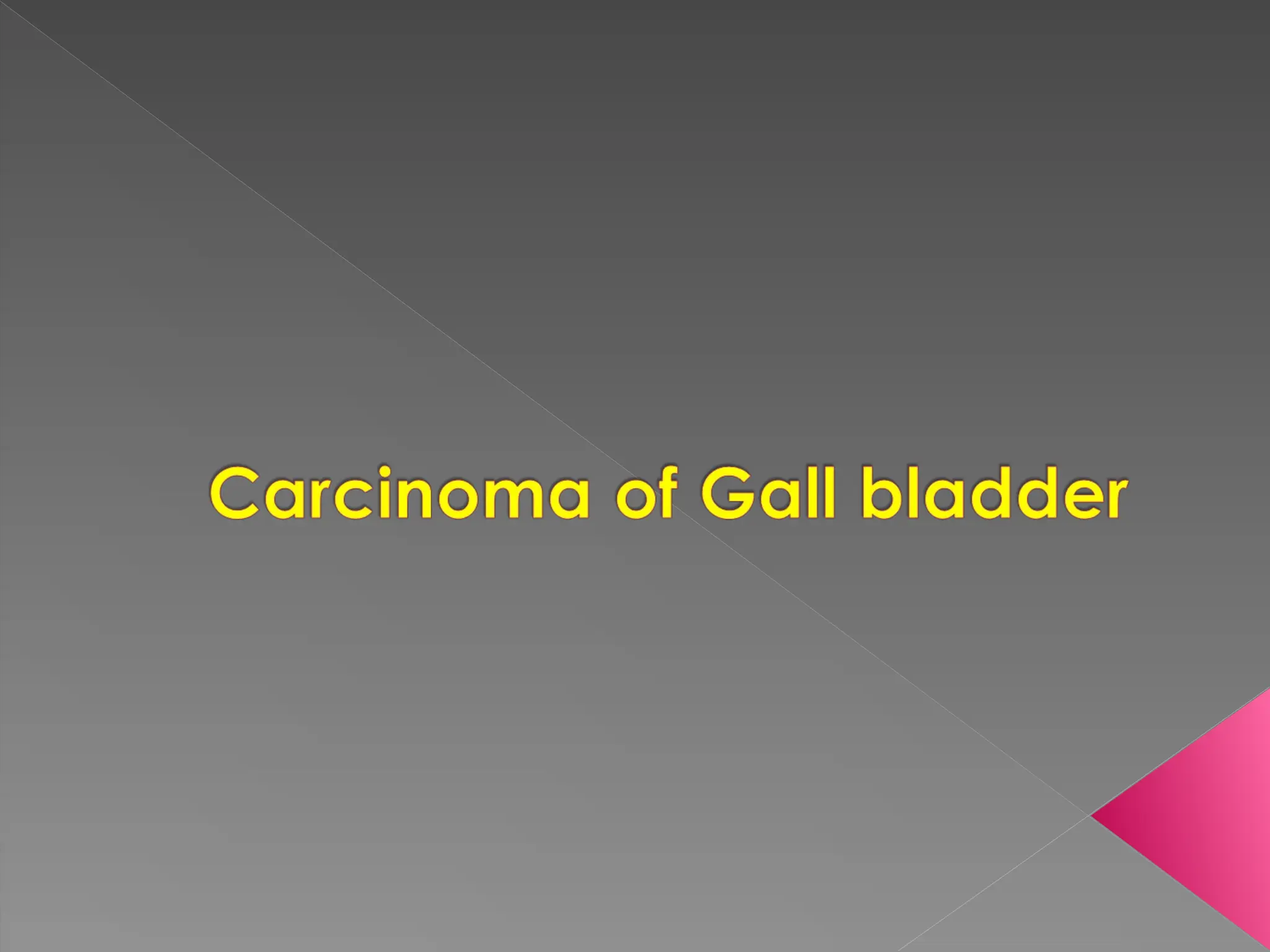 An overview of Ca Gall bladder management .ppt