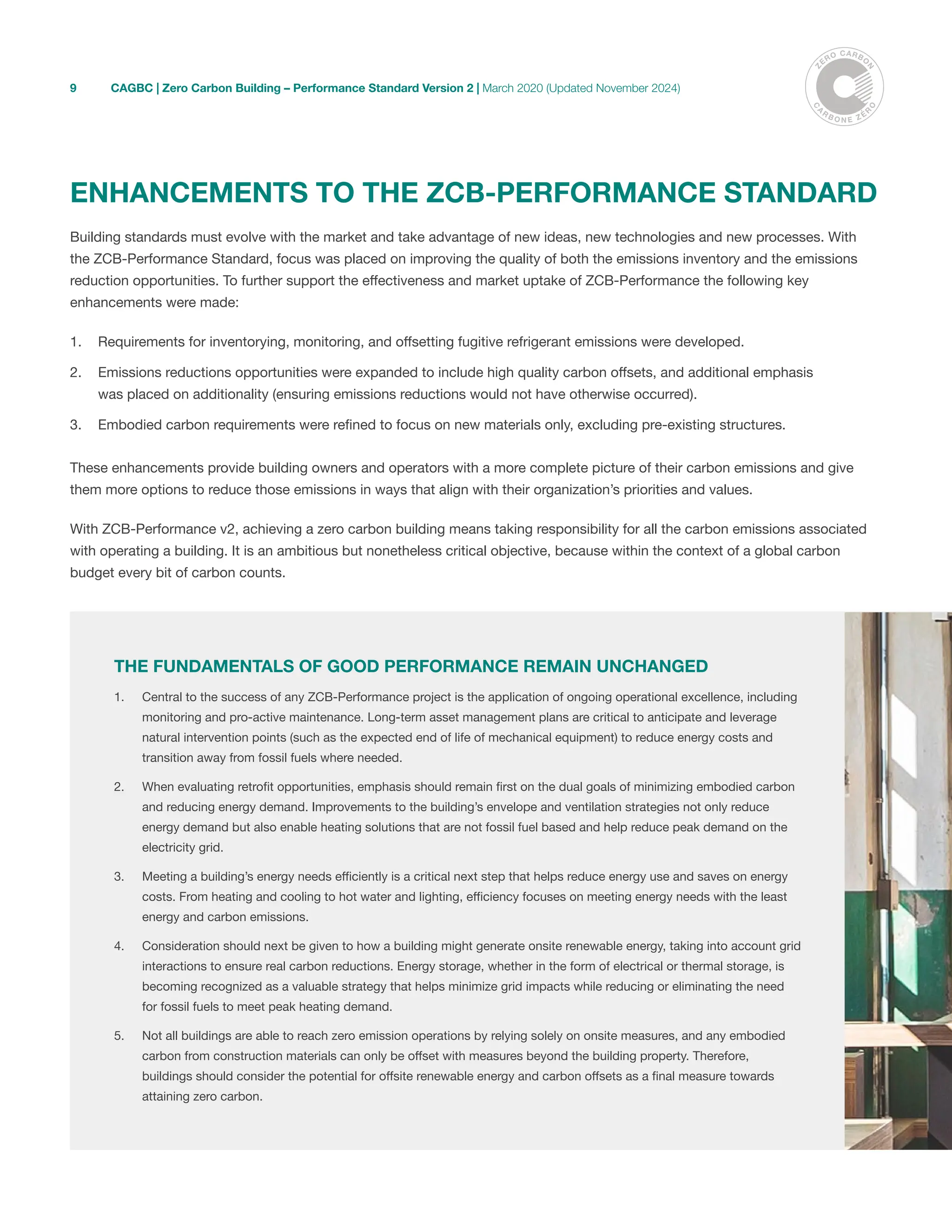 Zero Carbon Building Performance standard | PDF