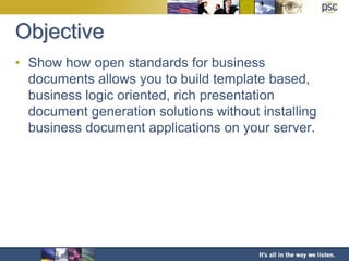 Cag document generation achitecture | PPTX
